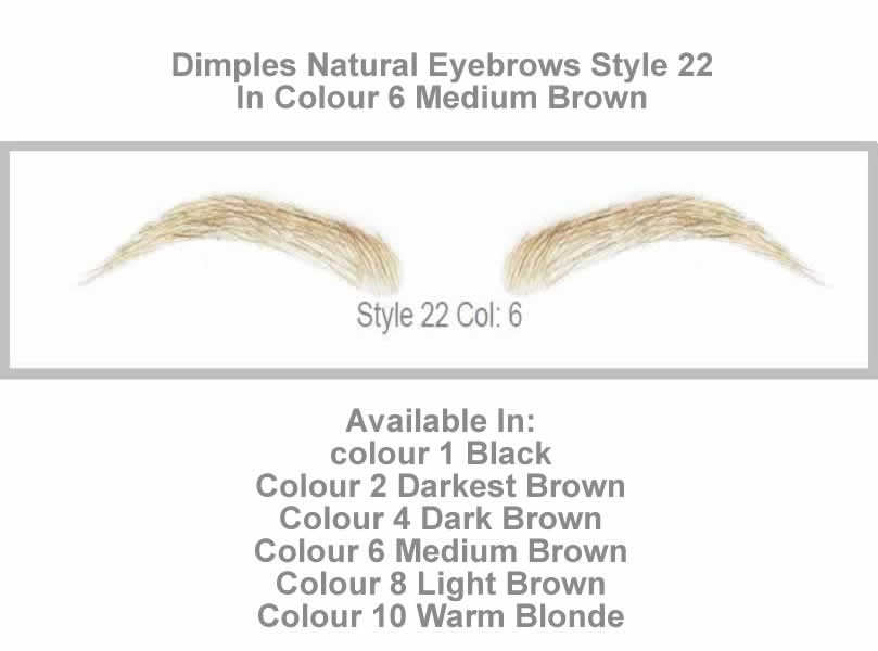 Dimples Natural Eyebrows Style 22 - Valentine Wigs