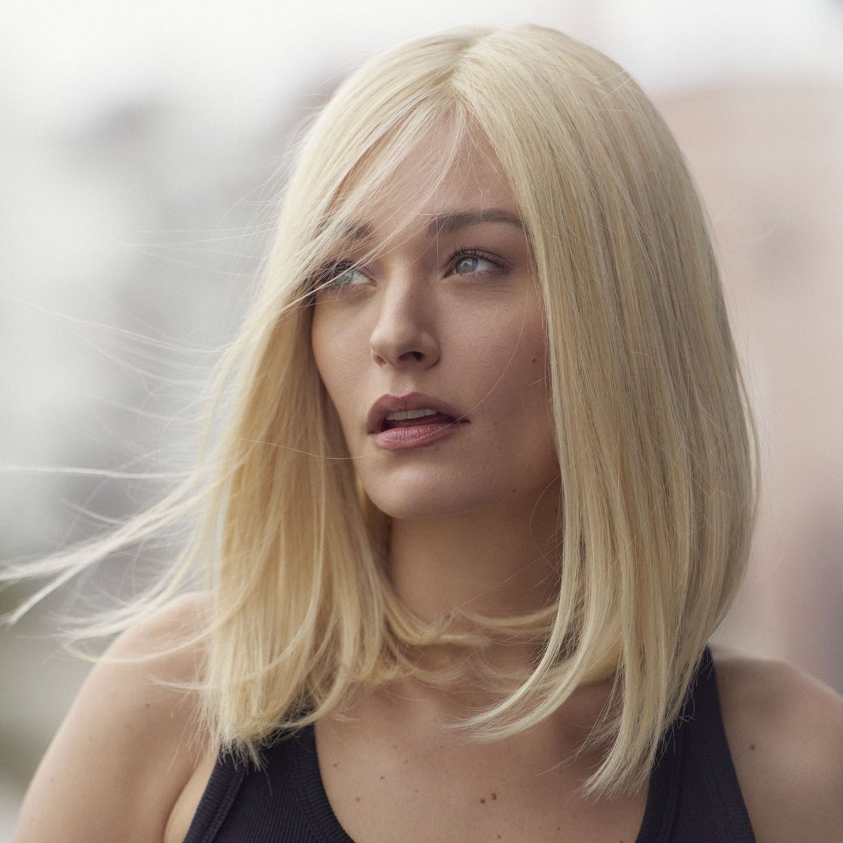 Marie Human Hair/Synthetic Mix Mono Top Lace Front Fiber Wig NJ ...