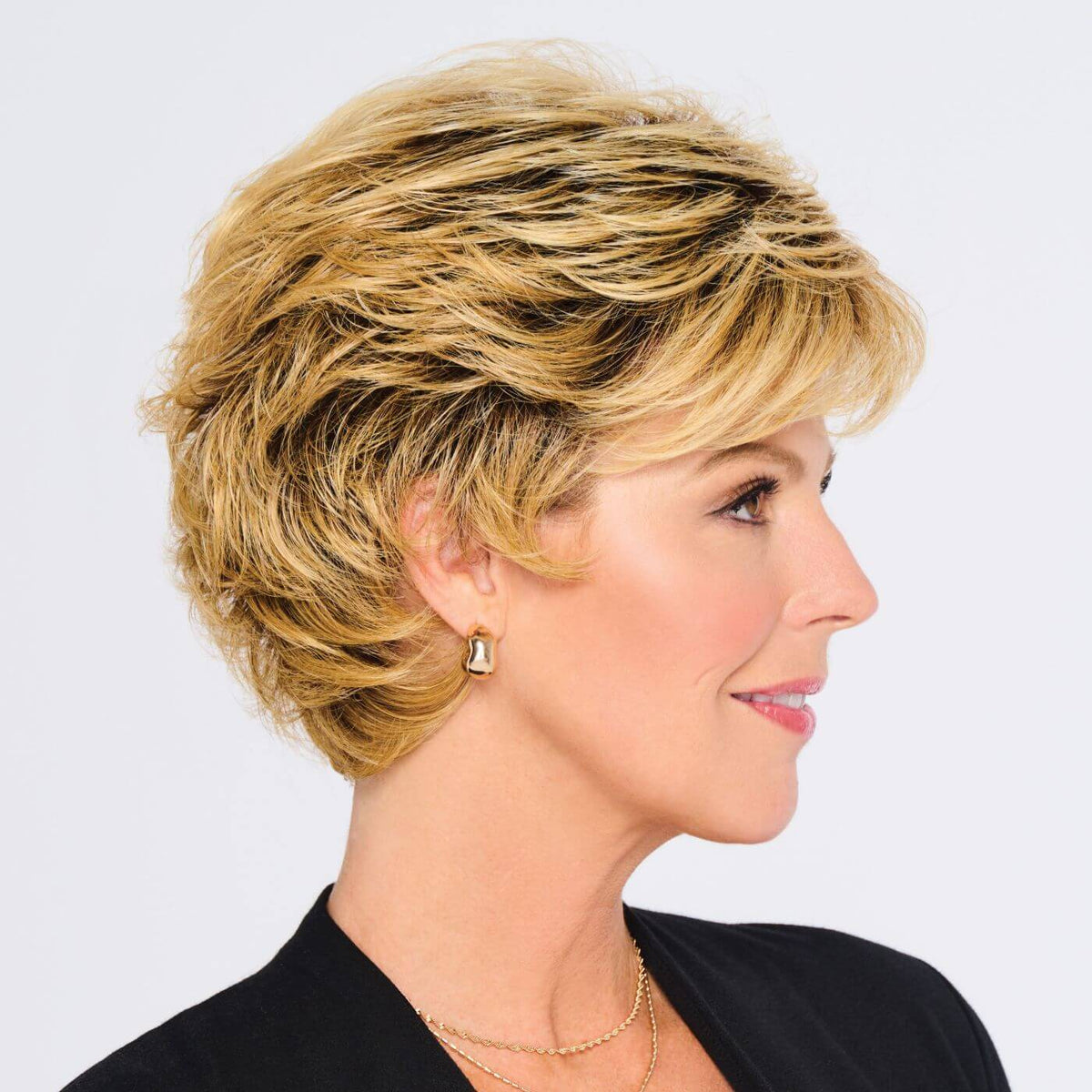 Swept Back Short Curl Wig By Hairdo - Valentine Wigs